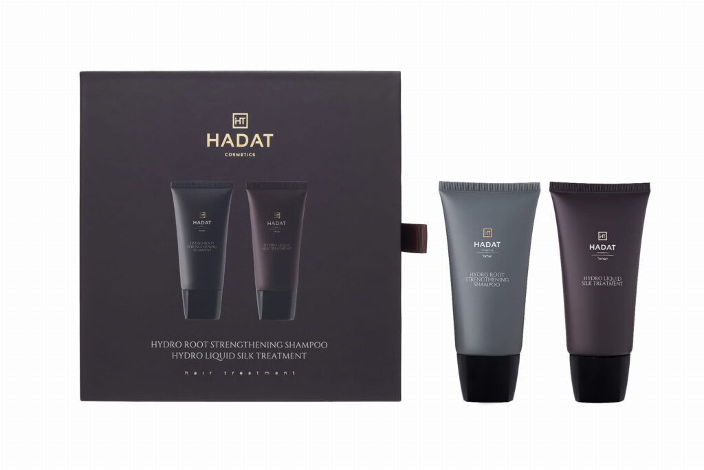 HADAT Root Strengthening Shampoo + Liquid Silk ZESTAW - AllWell